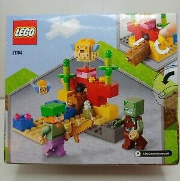 Lego | Toys | Lego Minecraft The Coral Reef 2164 Minecraft Marine Toy ...